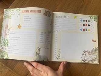 Schulfreunde - EINHORN: ein Album für meine Freunde, Geschenk für Schultüte Einschulung ...