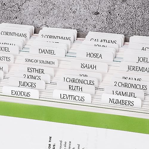 Snapklik.com : Thinkor Reposition Laminated Bible Tabs, Large Print ...
