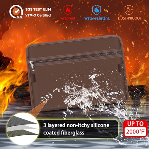 Snapklik.com : ENGPOW Accordion File Organizer,Fireproof 13 Pockets Expanding File Folder ...