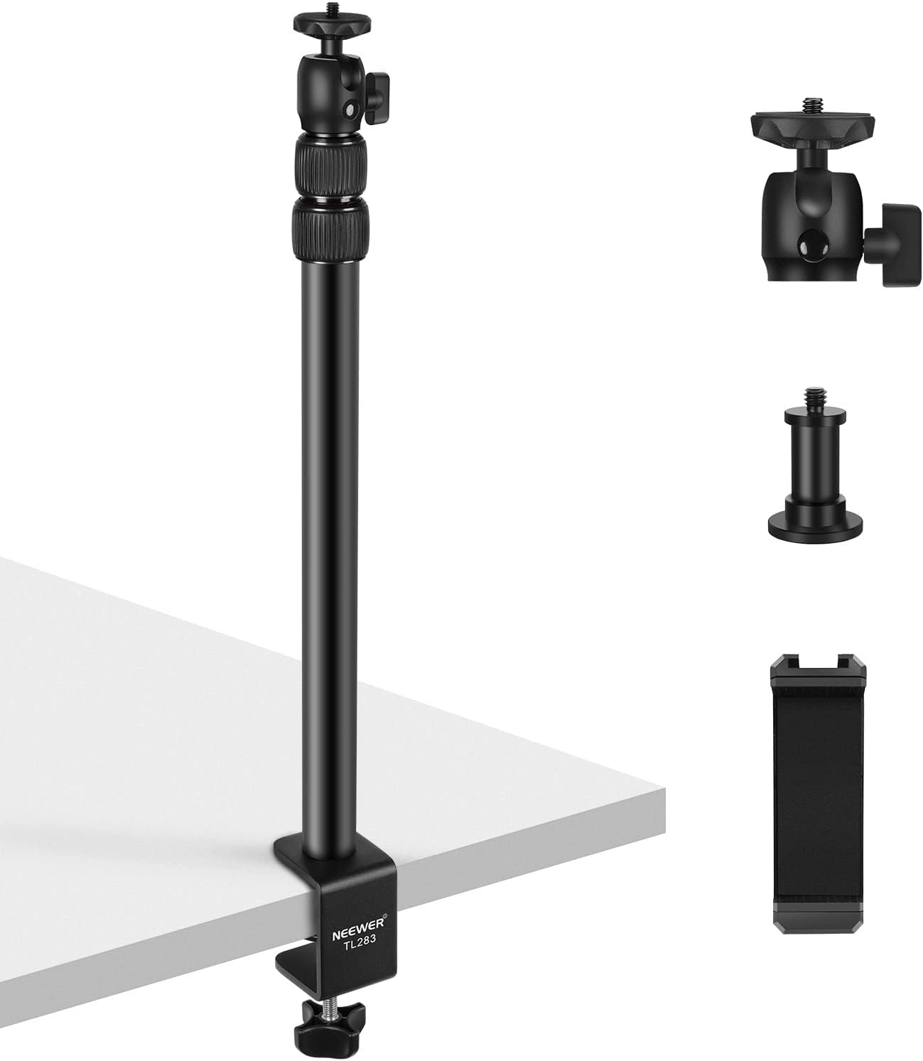 Amazon.com: Neewer Extendable Camera Desk Mount with Ball Head, 17"-40 ...