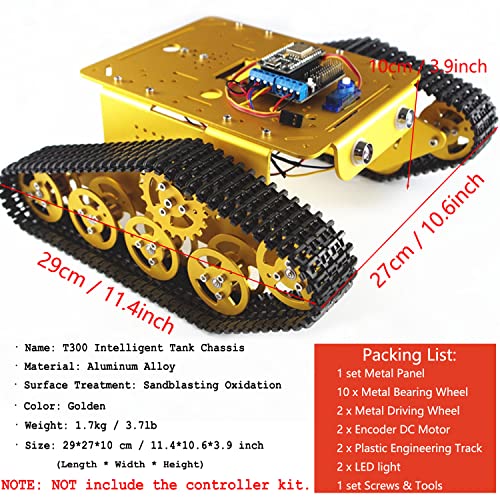 Snapklik.com : Professional Intelligent Robot Metal Tank Car Chassis ...