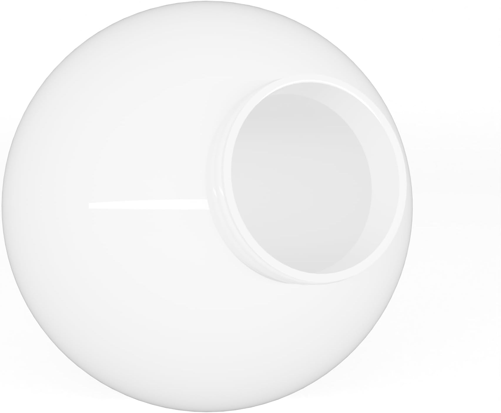 10 inch white acrylic replacement globe with 4 inch neck - Amazon.com