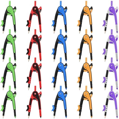 Amazon.com : Colarr Geometry Compass with Pencil Compass for Geometry 6 ...