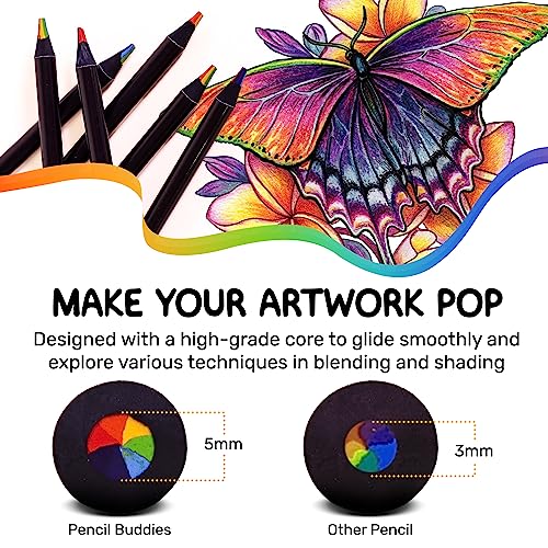 Snapklik.com : 7 In 1 Rainbow Colored Pencils, Jumbo Color Pencils For ...