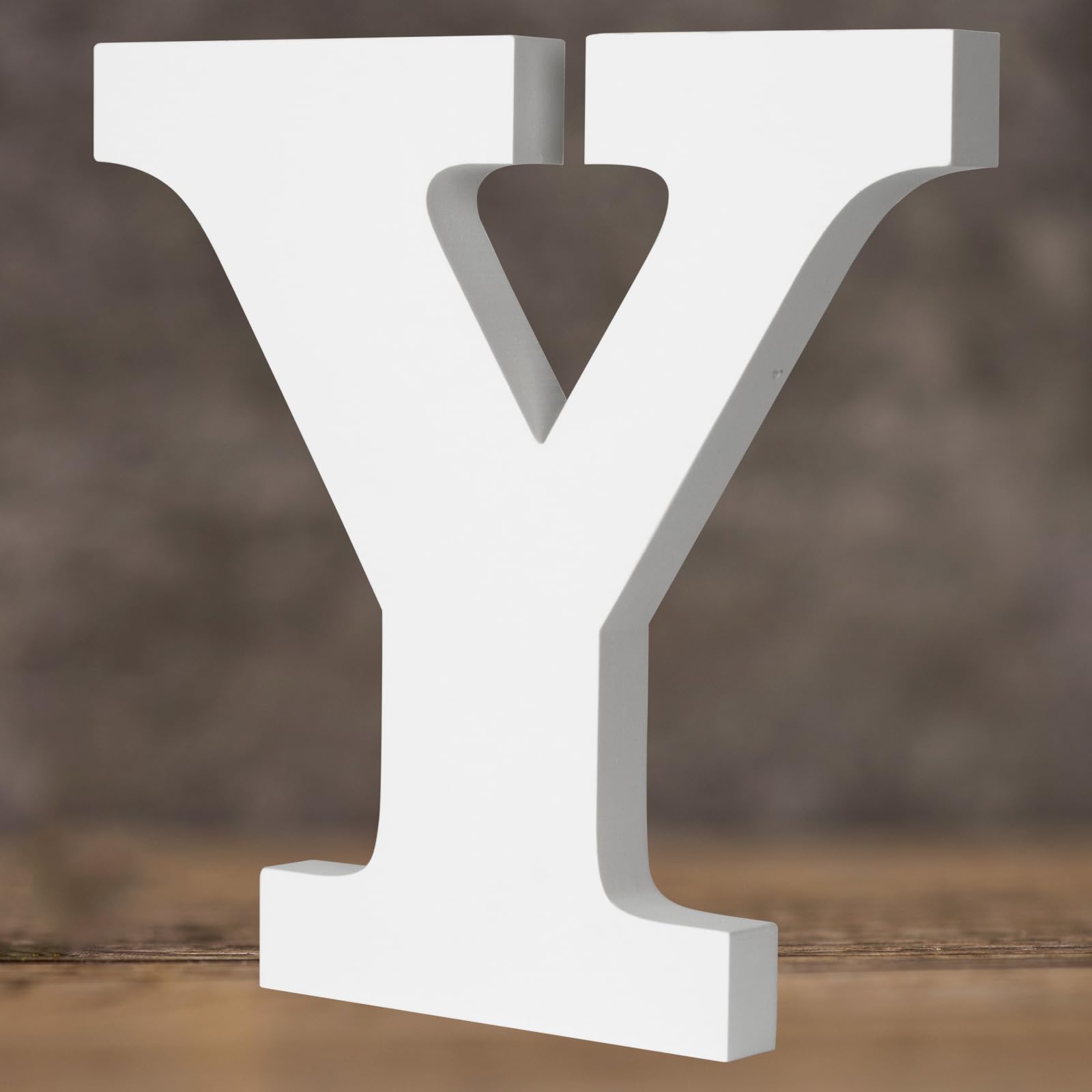 Snapklik.com : 12 Inch White Wood Letters, Large Unfinished Wooden ...