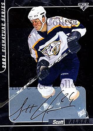Amazon.com: (CI) Scott Walker Hockey Card 2000-01 BAP Signature Series ...