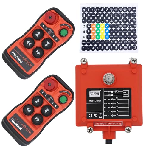 Q400 Industrial Wireless Crane Remote Control kit 4 Button 12v 24v ...