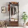 Amazon.com: Tribesigns Freestanding Closet Organizer Small Clothes Rack ...