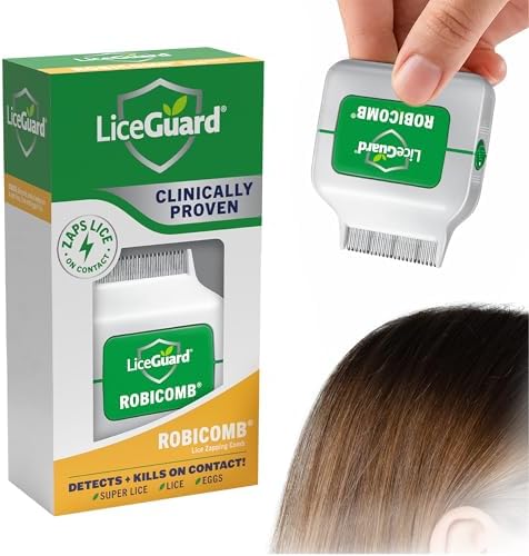 Amazon.com: LiceGuard RobiComb Electronic Head Lice Comb, Gentle Lice ...