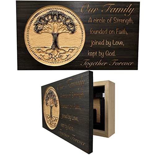 Amazon.com: Hidden Gun Storage Cabinet Family Tree Roots Wall Decor ...