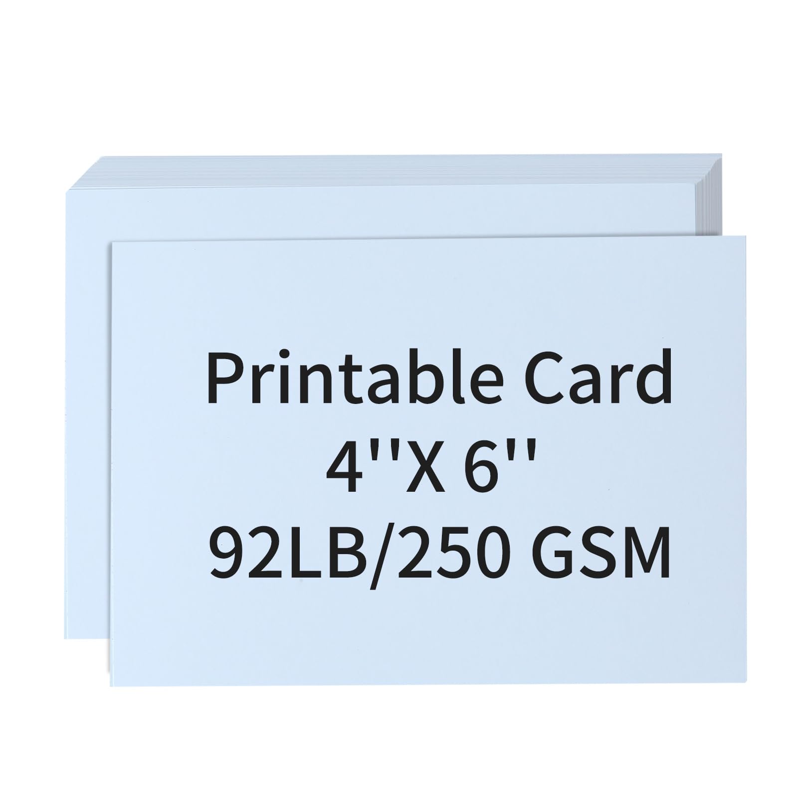 Amazon.com : 50 Pack 4x6 White Cardstock Paper, Thick Index Card for ...
