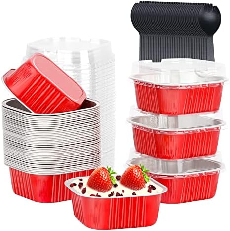 Amazon.com: Wisehold 50 PCS Extra Large Baking Cups with Lids (8oz ...