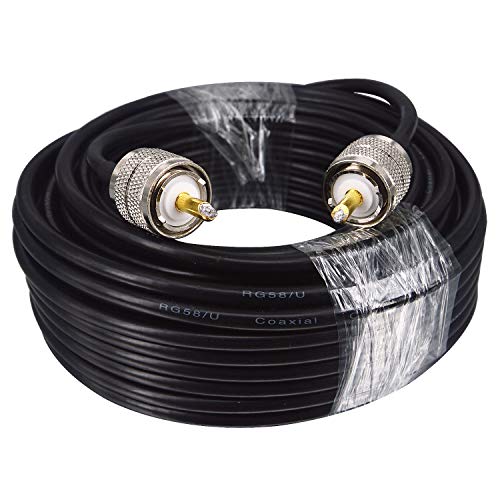 RF SIGNAL UHF Cable RG58/U Coaxial Cable PL259 Adapter UHF Male to UHF ...