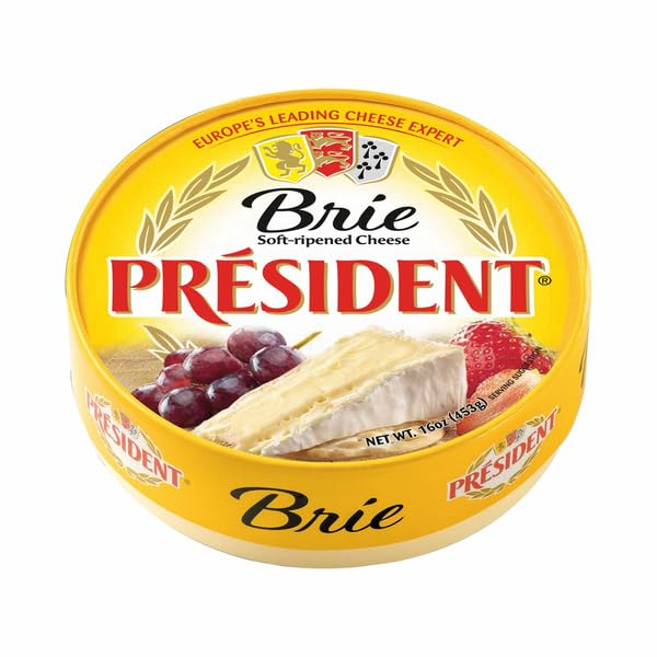 Amazon.com: Brie Plain 60% Wheel 16 OZ Pack of 2 : Grocery & Gourmet Food