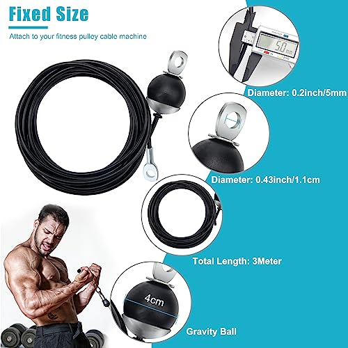 Windspeed 5 Meter Fitness Steel Cables, Fitness Pulley Cable for Home ...