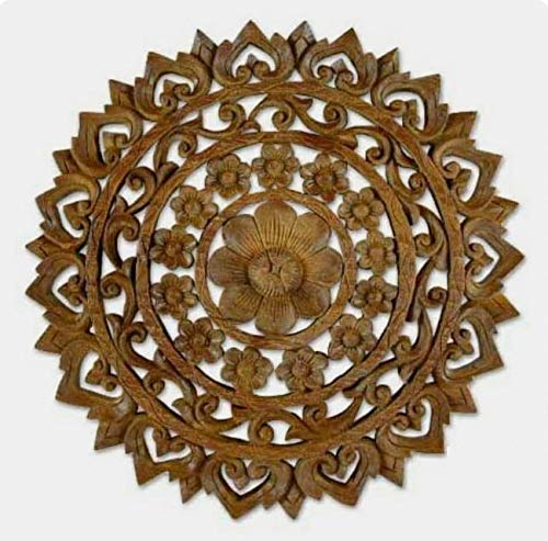 Shilpi's MDF Wall Hanging Jali Design Lotus 30"X30" Flower Leaf Design ...