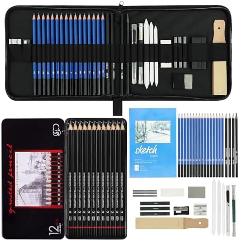 ABOUT SPACE Drawing Kit - 51 Pcs Professional Sketch & Sketching Kit ...