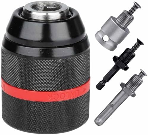UPTODATETOOLS 1-13mm Keyless Drill Chuck Adapter Kit 1/2"-20UNF with ...