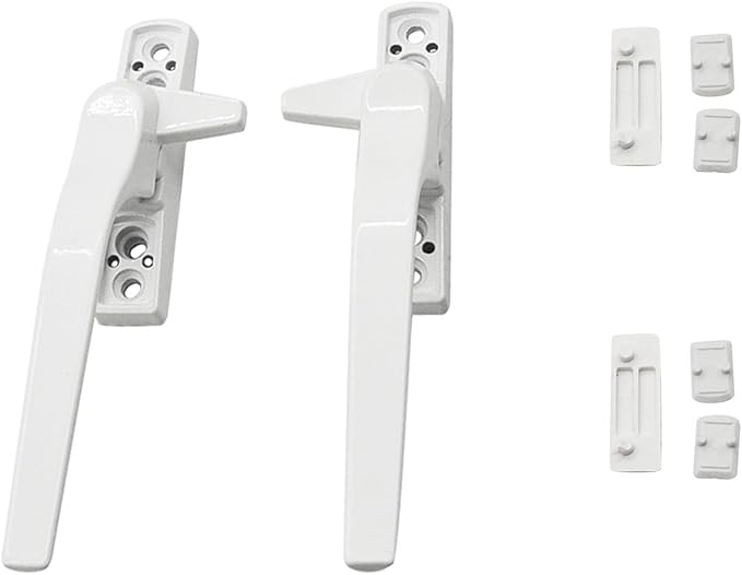 Yuiturt UPVC Window Handles, 2 Pcs White Cockspur Window Handle ...