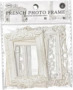 Amazon.com : 10Pcs White Scrapbook Frames,Thin Decorative Paper Lace ...