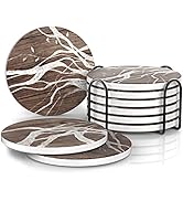 Amazon.com | UMIRRO Rustic Farmhouse Coasters for Coffee Table Decor ...
