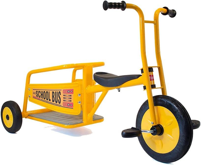 Amazon.com: Italtrike School Bus Outdoor Tricycle for Toddlers and Kids ...