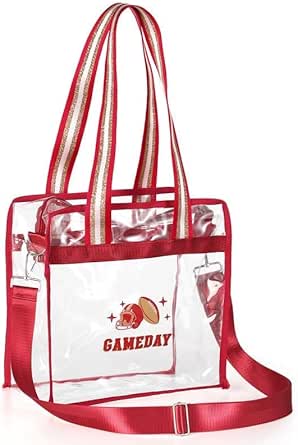 Amazon.com: ICoDeesse Clear-Bag for Stadium Events 12x12x6 Football ...