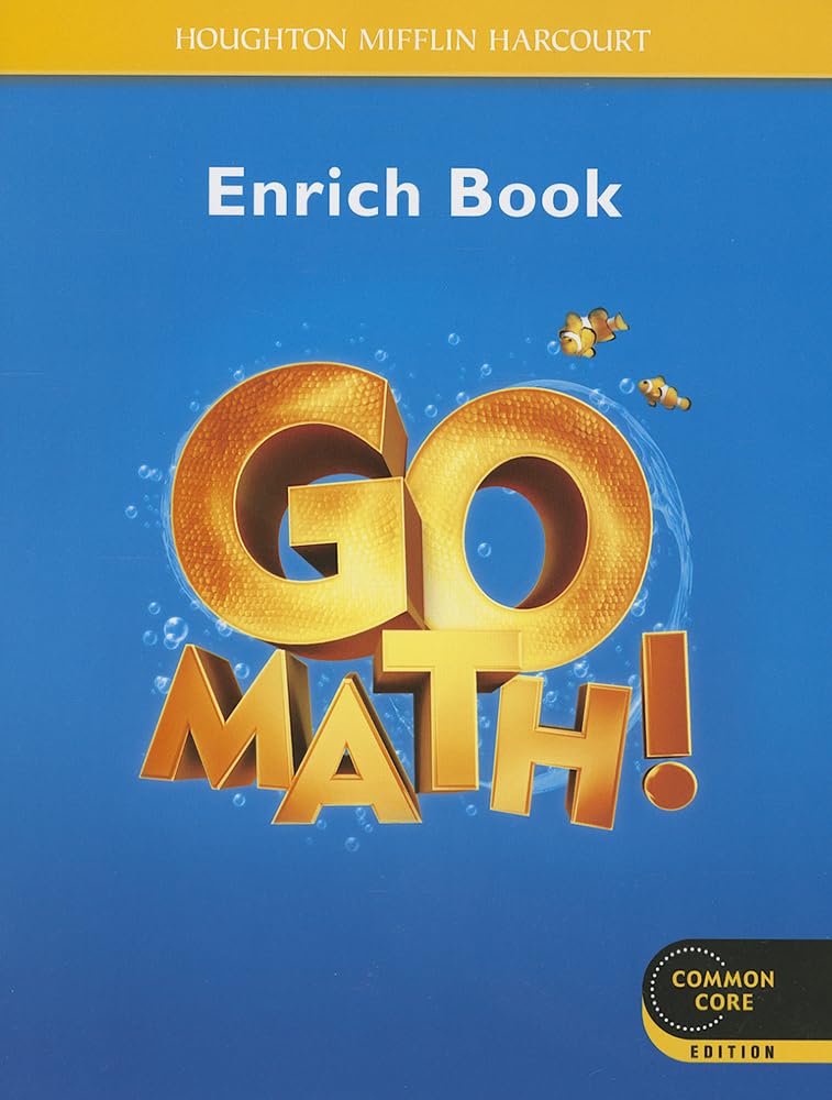 Go Math!, Enrich Book, Grade K: Houghton Mifflin Harcourt: 9780547588179: Amazon.com: Books