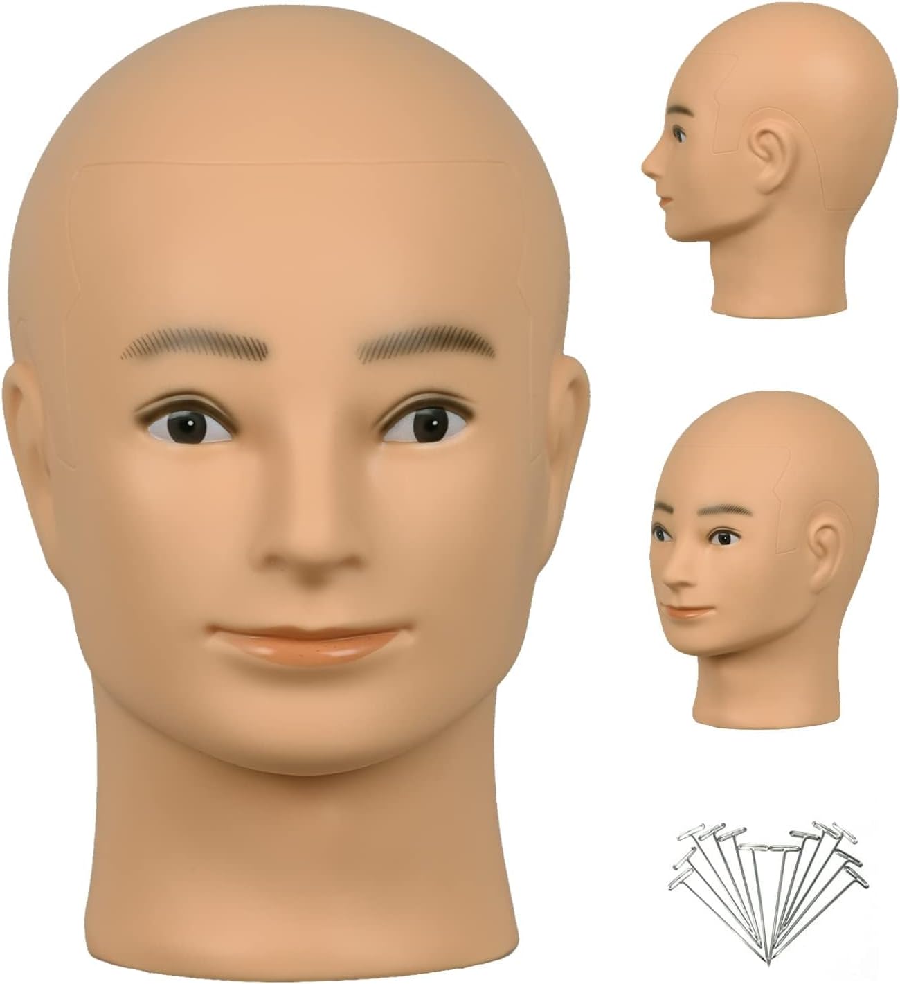Amazon.com: HAIRWAY Male Bald Mannequin Head Female Professional ...