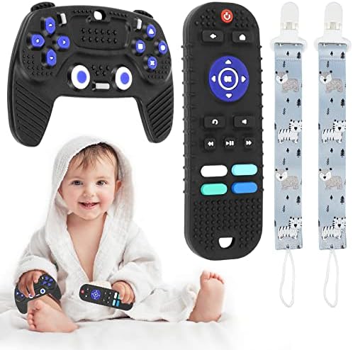 Amazon.com : Zoyomax Silicone Baby Teether Toys, Game Controller ...