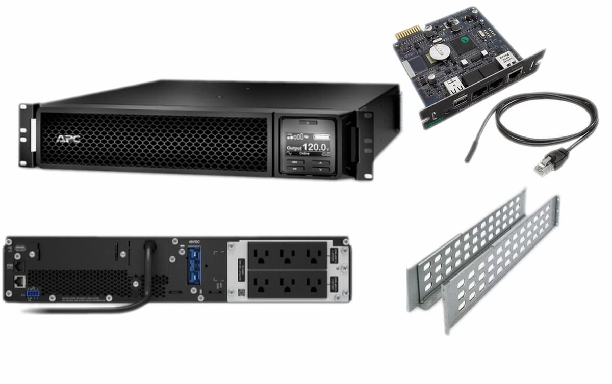 Amazon.com: APC SRT1500RMXLA-NC Smart-UPS On-Line, 1500VA, Rackmount 2U ...
