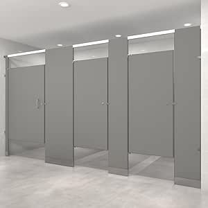 Amazon.com: Hadrian Bathroom Partition - Powder Coated - Overhead Braced - Between Walls LH-3 ...