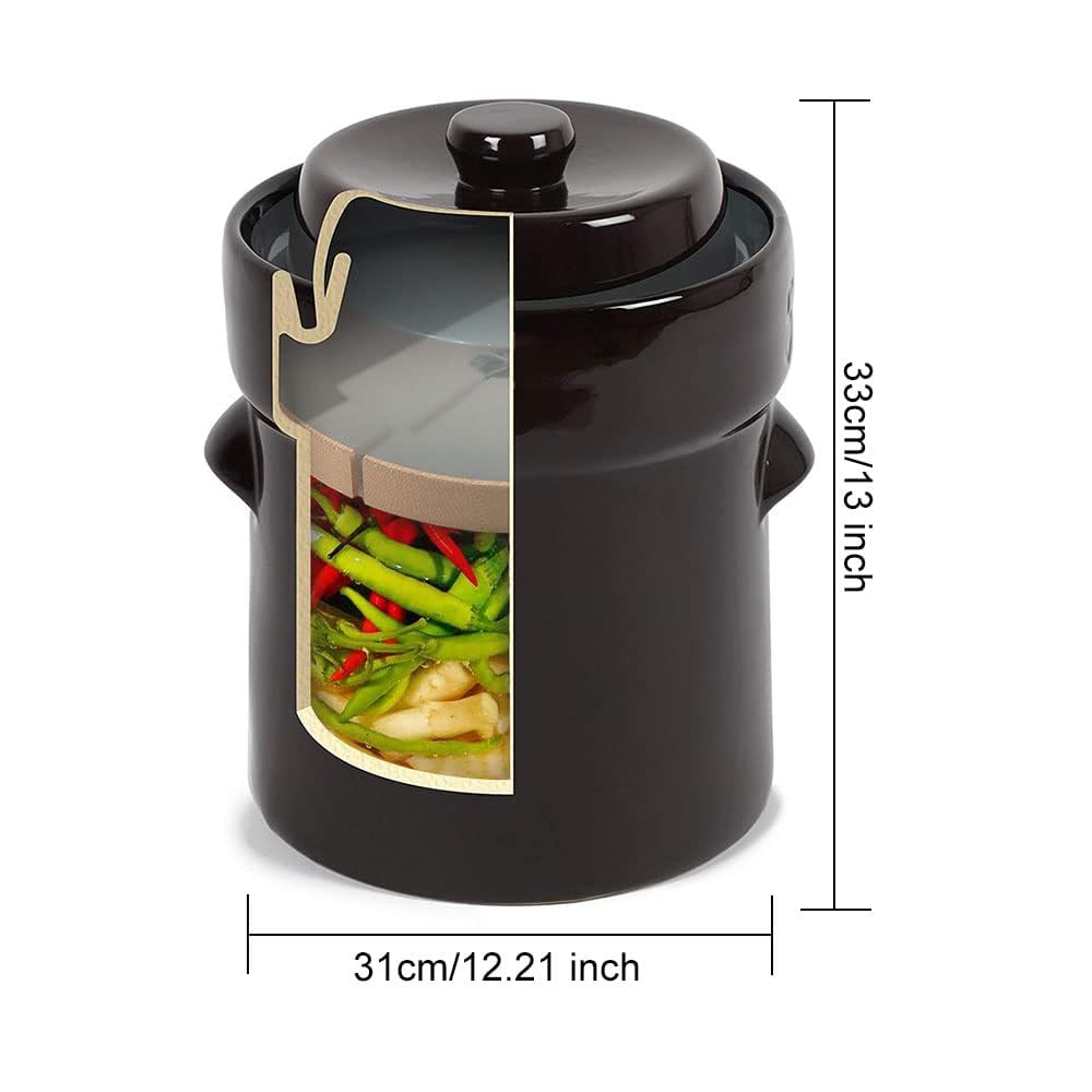 Snapklik.com : Seeutek Fermentation Crock Jar 10 Liter / 2.6 Gallon ...
