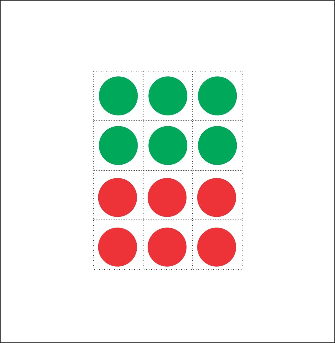 Anytime Retail's Green & Red Dot Combo Stickers - Multi Coloured, Small ...