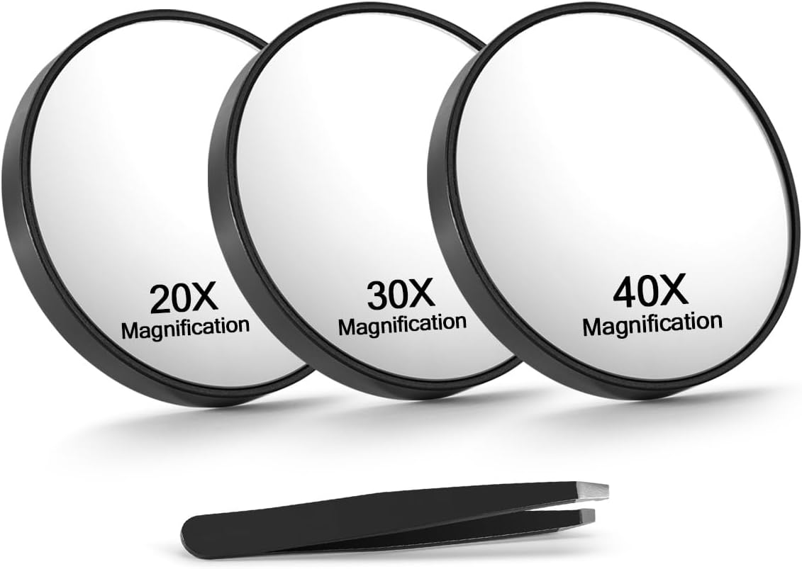 Amazon.com: 20X Magnifying Mirror with Lights 4" Makeup Magnifying ...