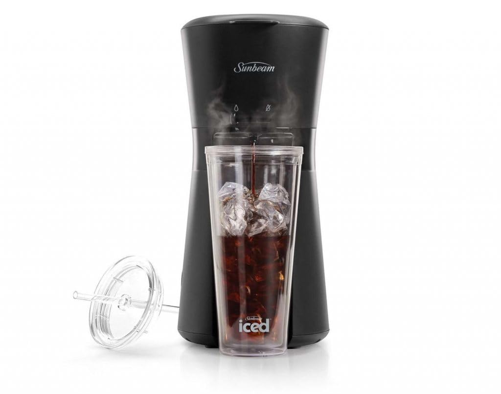 Sunbeam Iced Coffee Machine | Plus Reusable Tumbler with Straw, Iced ...