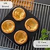 Wrenbury Giant Yorkshire Pudding Tray 4 Cup 10cm Each - Toughened Non ...