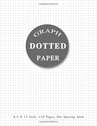 Dotted Paper 8.5 X 11: Dotted Notebook Paper Letter Size | Bullet Dot ...