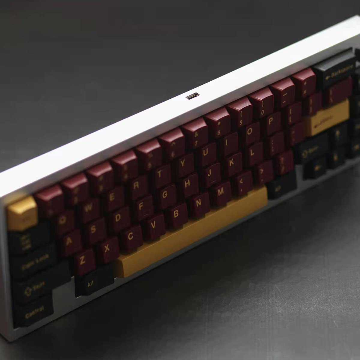 UK Keycap Double Shot 169 Cherry Profile ISO/ANSI Layout Thick Red ...