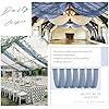 Amazon.com: 6 Panels Dusty Blue Ceiling Drapes for Wedding Ceiling ...