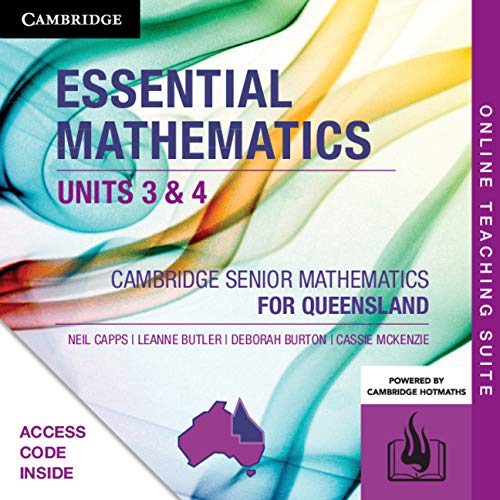 CSM QLD Essential Mathematics Units 3 and 4 Online Teaching Suite (Card): Capps, Neil, Butler ...