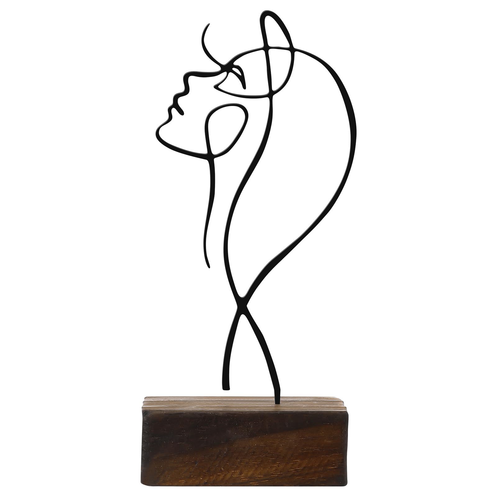 Amazon.com: Metal Line Figure,Wrought Iron Characters Abstract Female ...