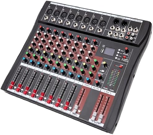 Amazon.com: 8 Channel Audio Mixer Sound Board Console, Professional ...