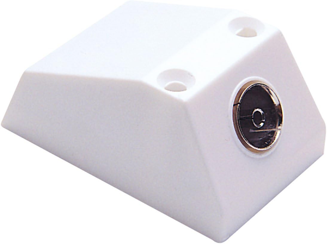 Single Coaxial Outlet TV Aerial Plug Socket Wall Mount: Amazon.co.uk ...