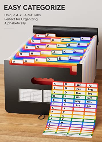 Snapklik.com : ABC Life 26 Pockets Accordian File Organizer Expanding ...