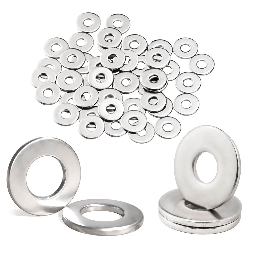 Siwinparts 100 pieces 304 Stainless Steel Washers M10 Penny Washers ...