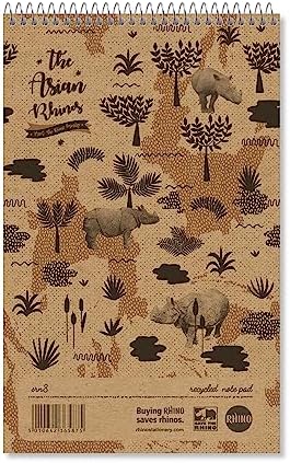 Rhino Shorthand Notebook, 160 Page / 8mm Lined Notepad, 1 Pack ...