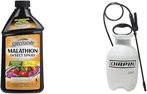 Amazon.com: Spectracide 32 oz Malathion Insect Spray & Chapin 1-Gallon ...