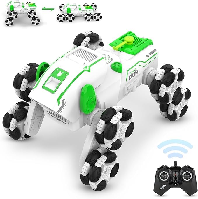 Junona Robot Dog RC-Car, 8WD Remote-Control-Car with Spraying Light, 2 ...