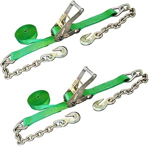 Amazon.com: Mega Cargo Control Chain Extension Ratchet Straps (2 -Pack ...